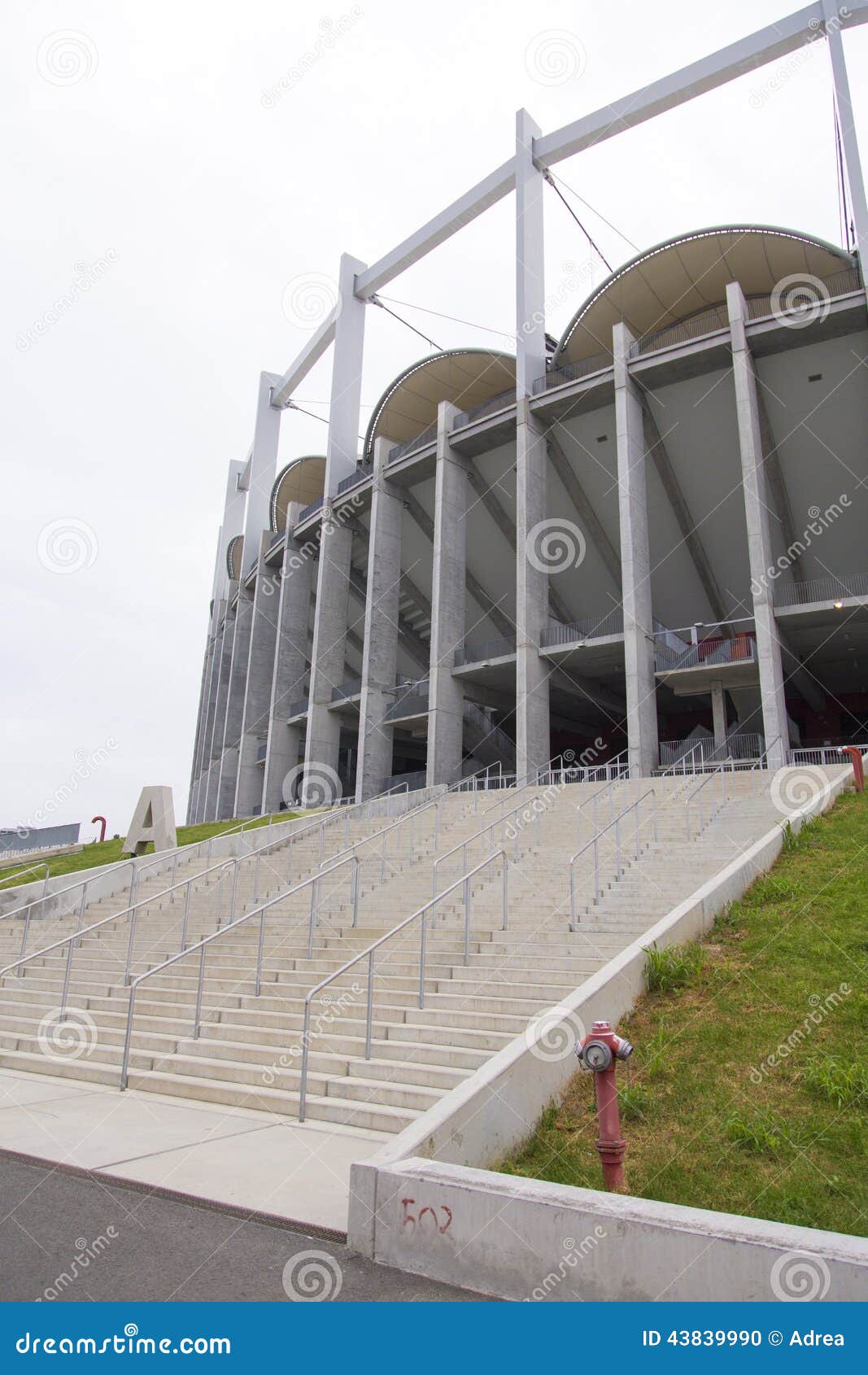Bucharest National Arena Stadium Stock Photo - Image of building ...