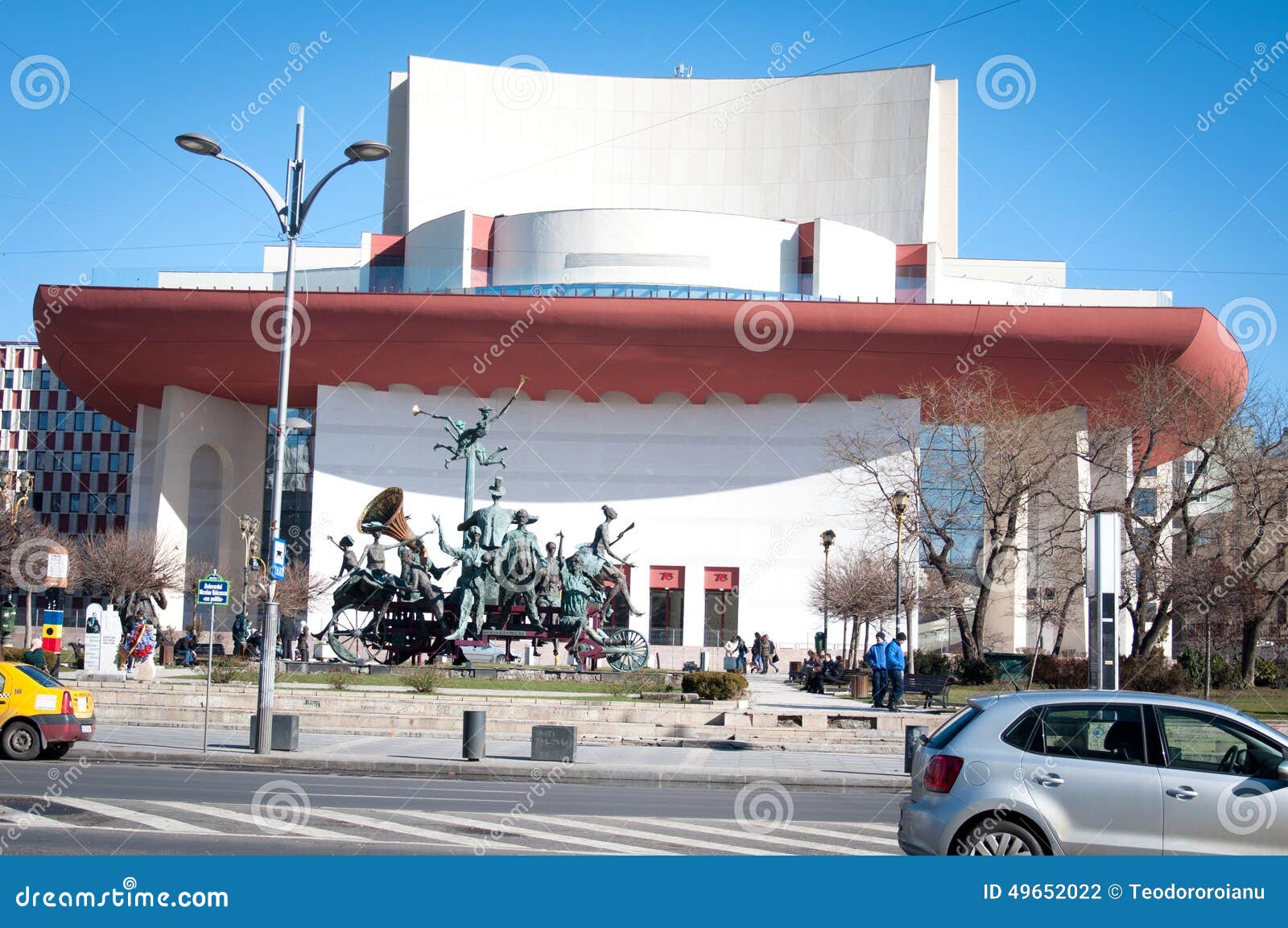 Bucharest national theatre editorial photography. Image of building ...