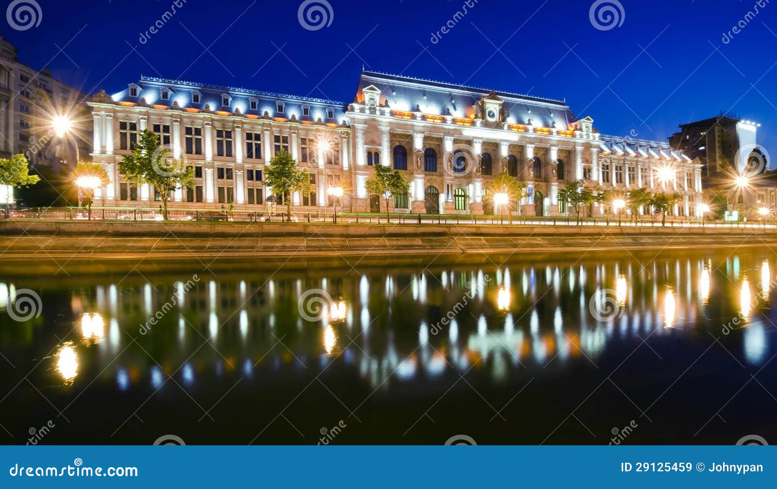 Bucharest at night stock image. Image of sunset, beautiful - 29125459