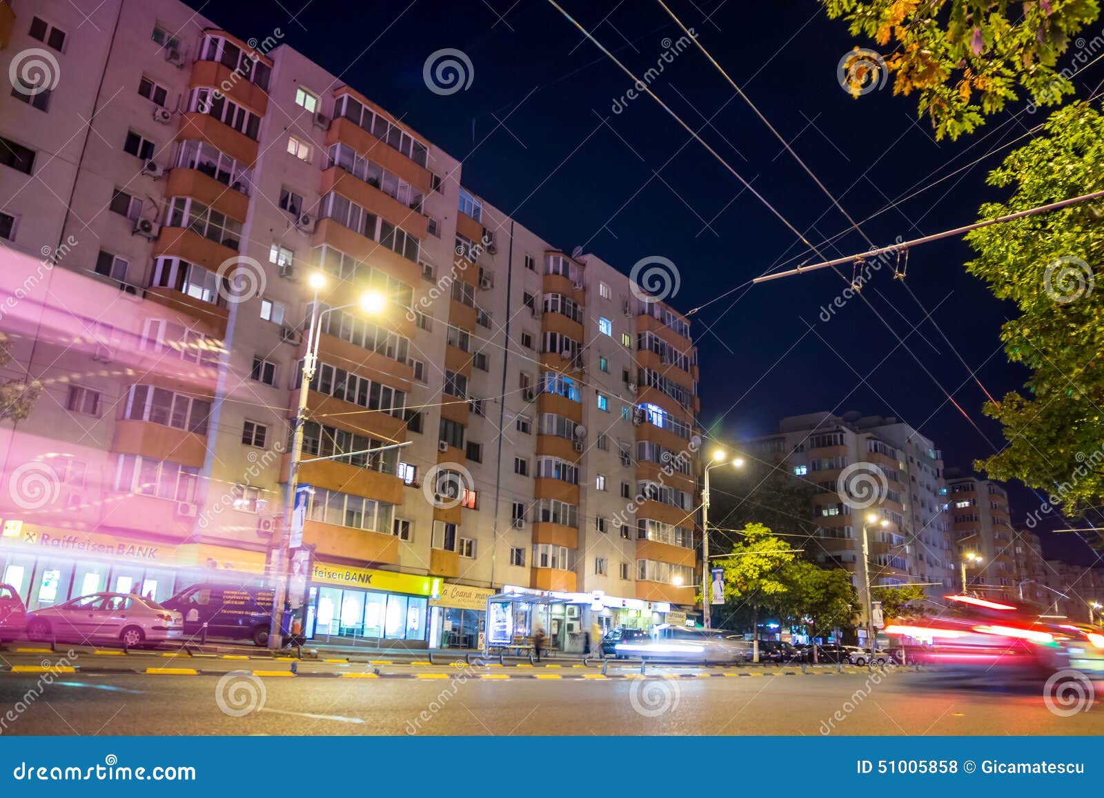 Bucharest in the night editorial stock photo. Image of cityscape - 51005858