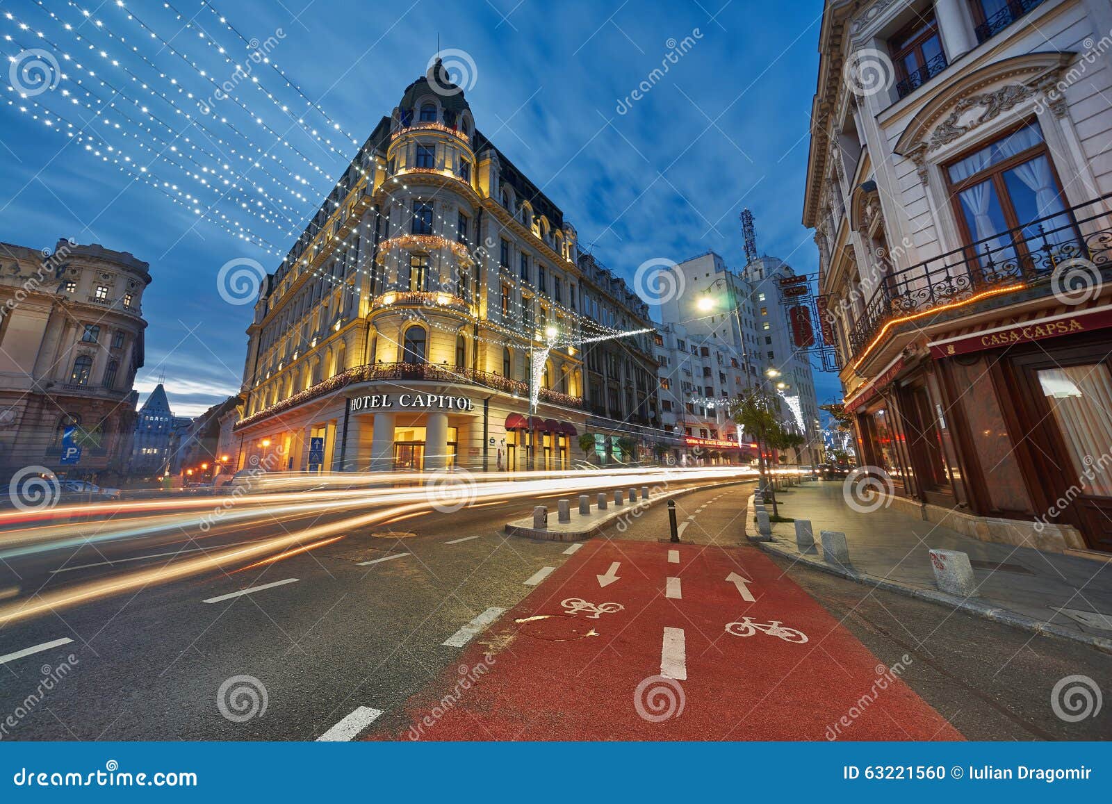 Bucharest by Night editorial image. Image of capitol - 63221560