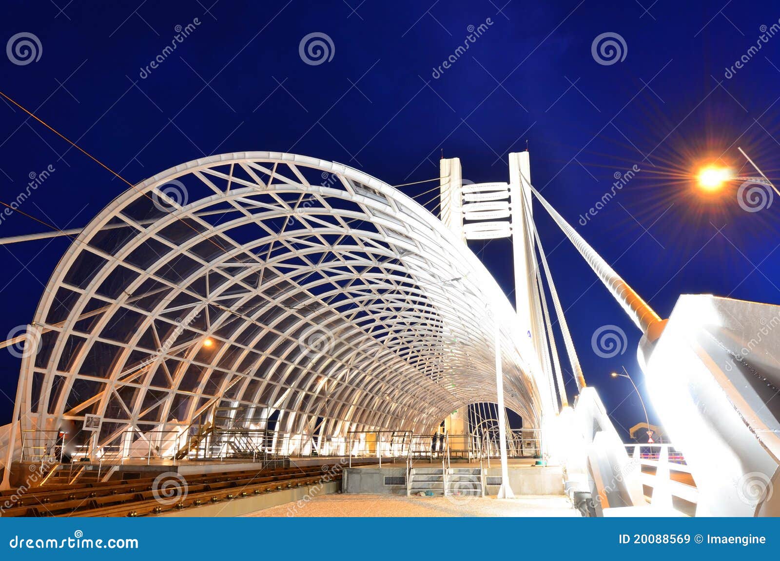 Bucharest by Night - Light Architecture Stock Image - Image of ...