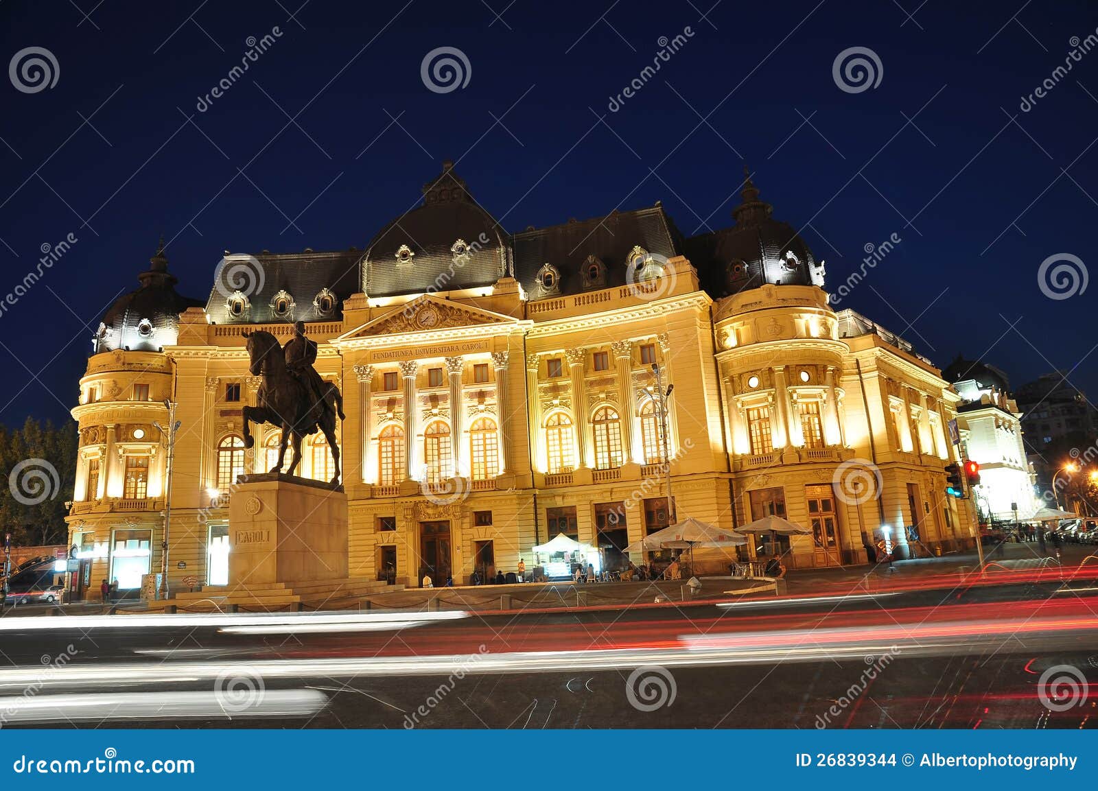 Bucharest night scene 3 editorial stock image. Image of culture - 26839344