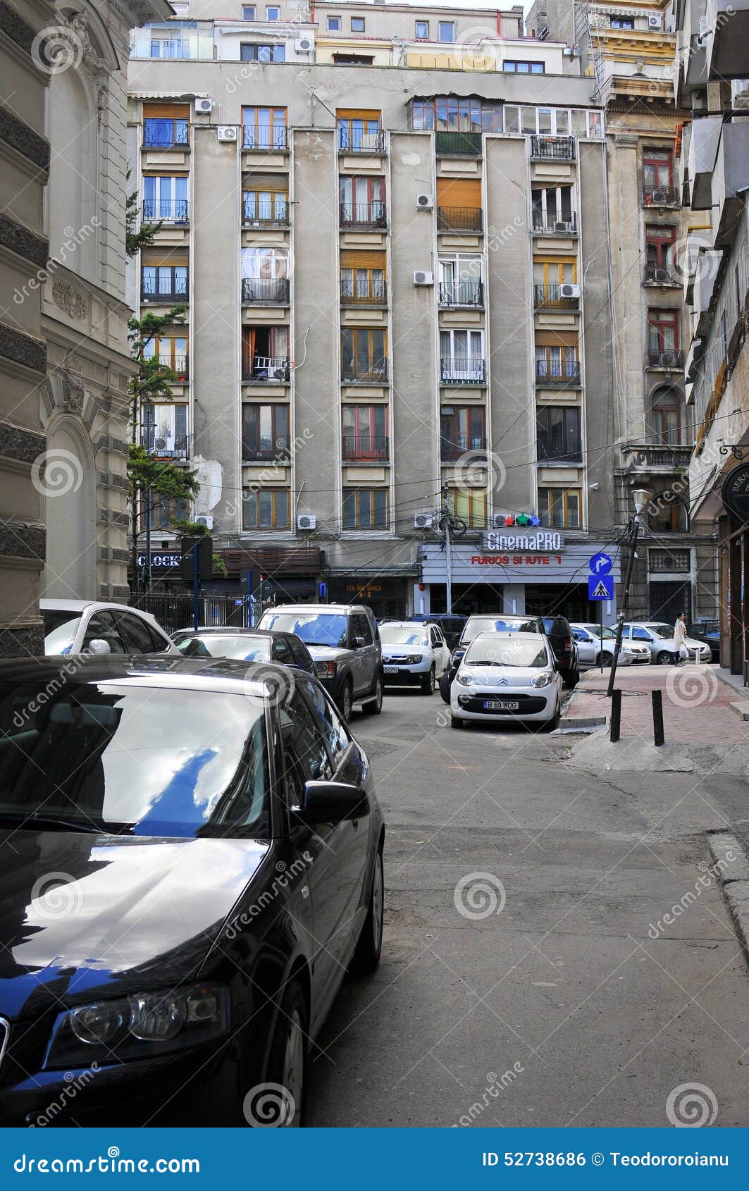 Bucharest Old Downtown Blocks Editorial Photo - Image of apartments ...