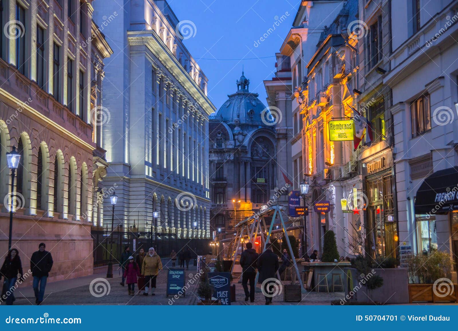 Bucharest Old Town editorial photo. Image of romania - 50704701
