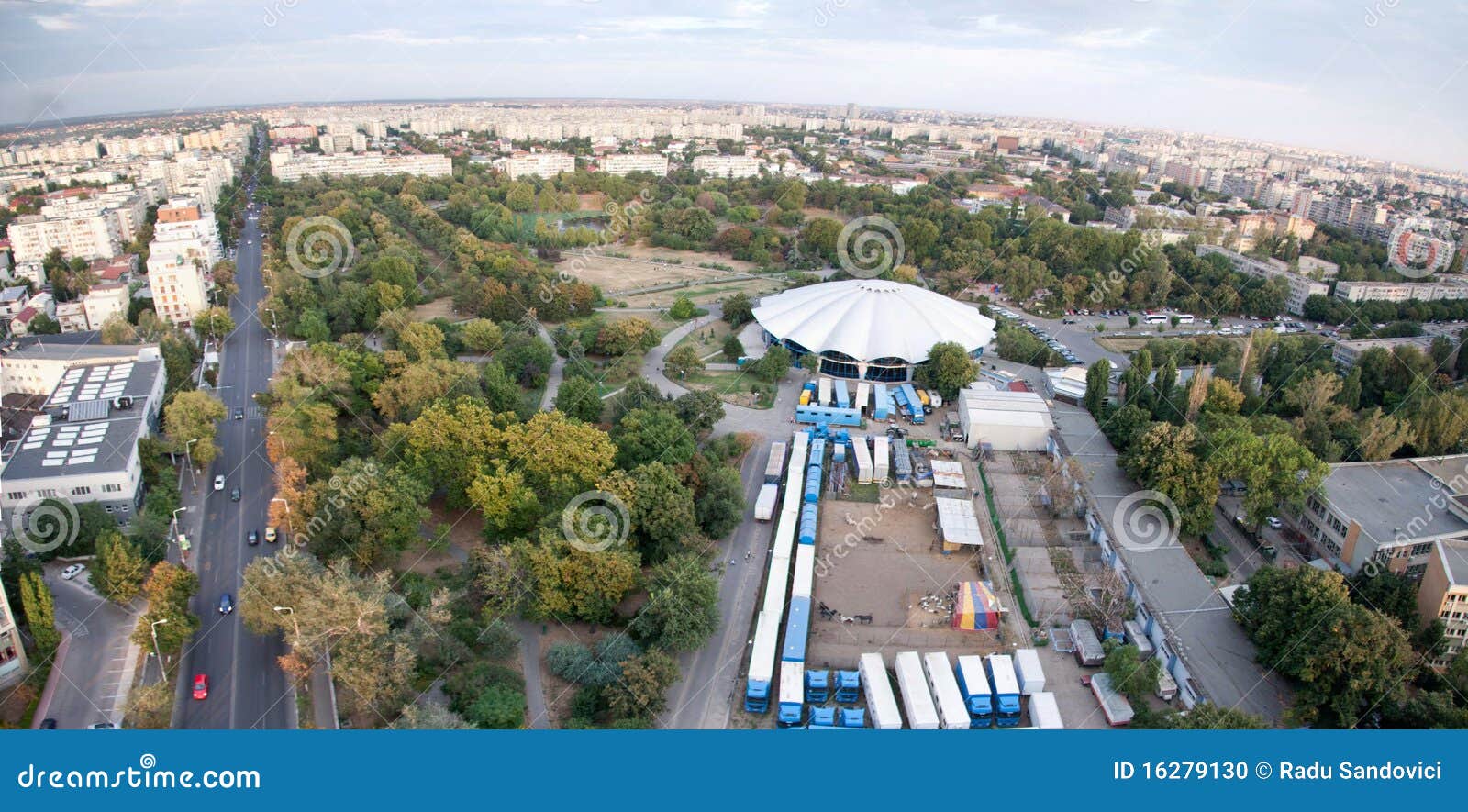 Bucharest panoramic view stock photo. Image of architecture - 16279130