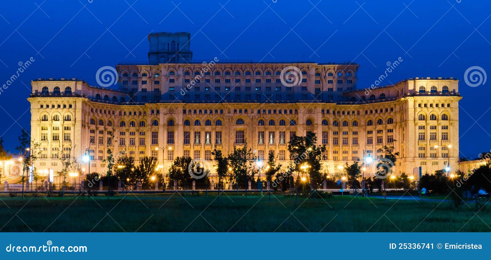 Bucharest, Parliament Palace Stock Image - Image of immense, palace ...