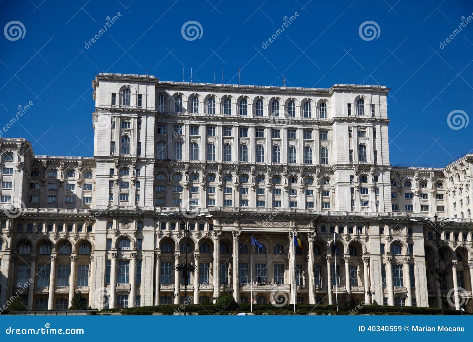 Bucharest - Parliament Palace Stock Image - Image of colossus, amazing ...