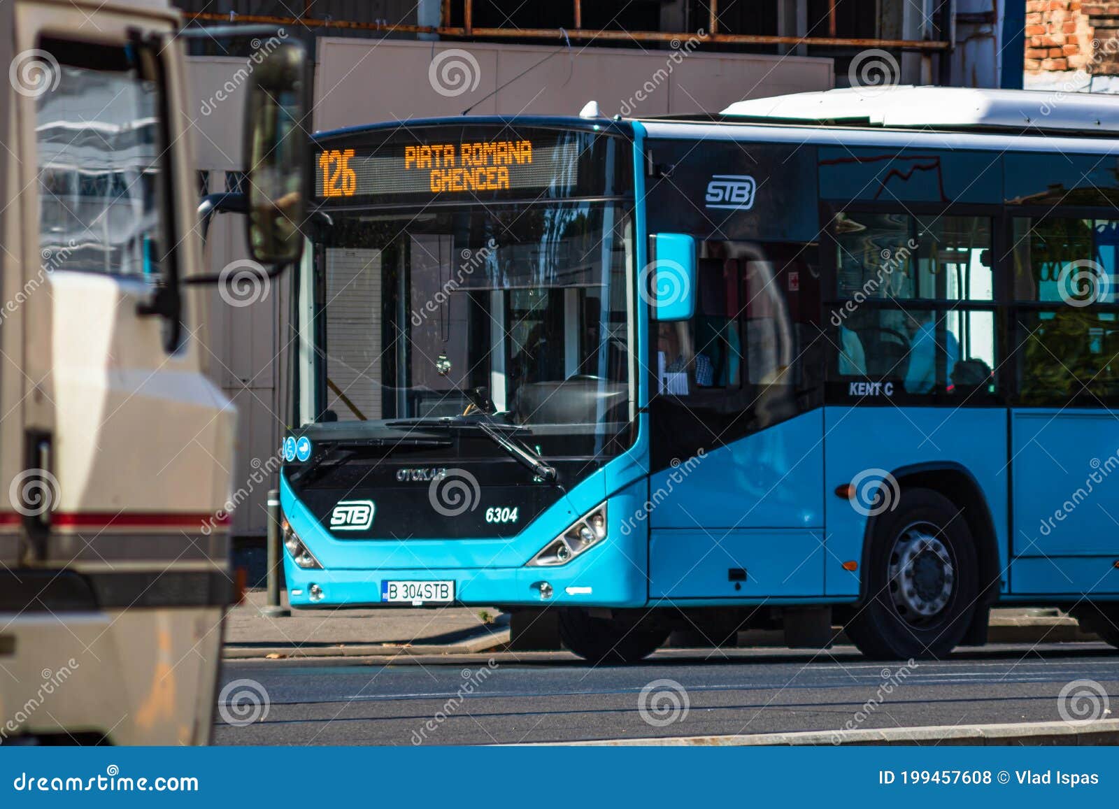 Bucharest Public Transportation STB Bus in Traffic Bucharest, Romania ...