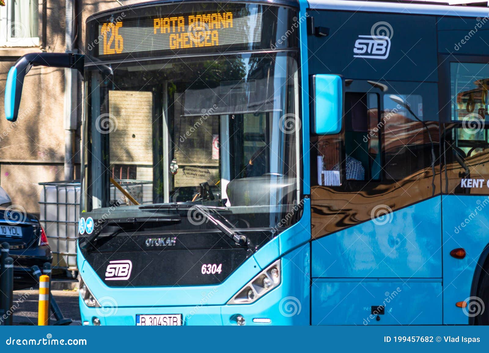 Bucharest Public Transportation STB Bus in Traffic Bucharest, Romania ...