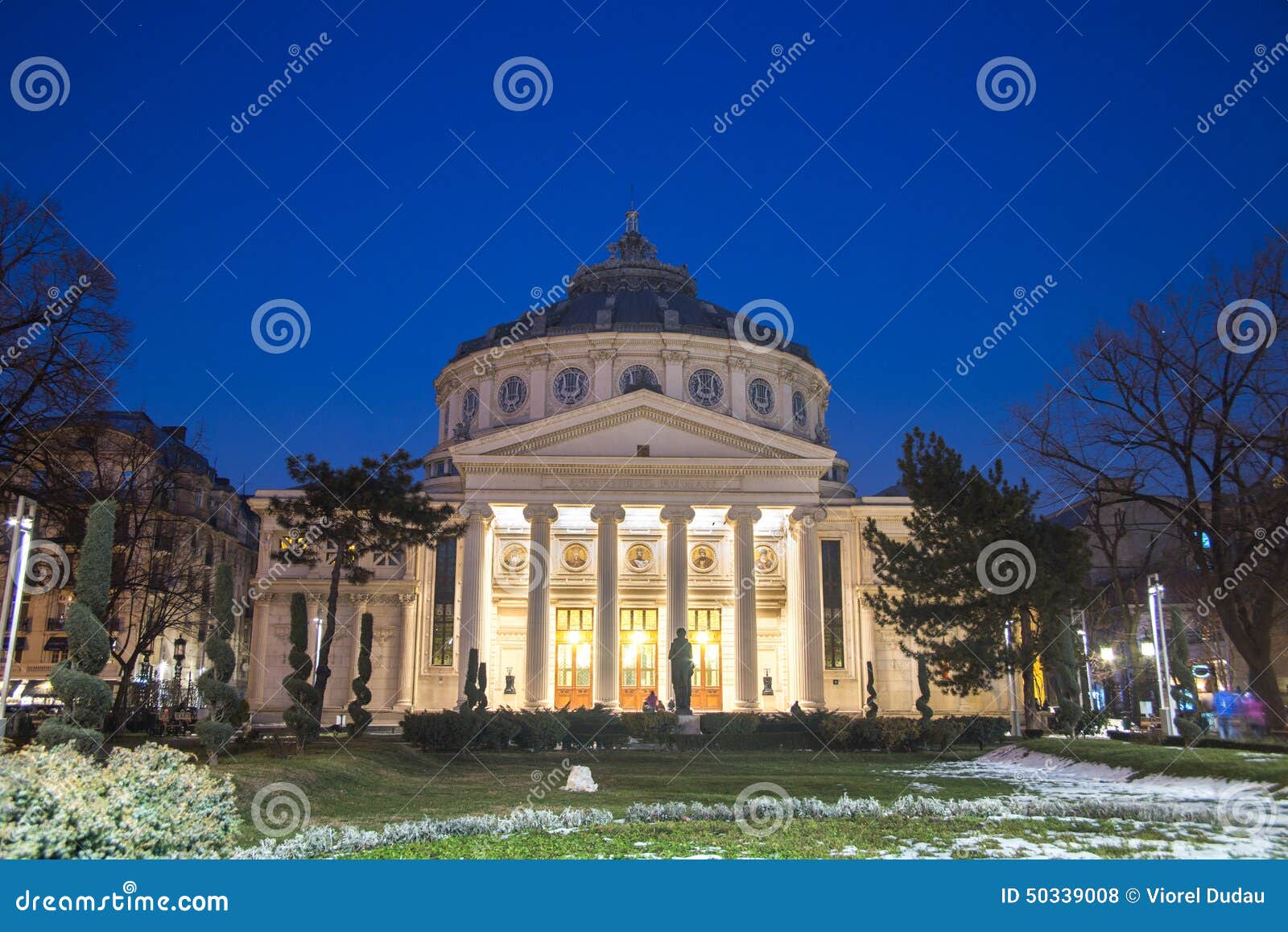 Bucharest, Romania Atheneum Stock Photo - Image of landmarks, bucuresti ...