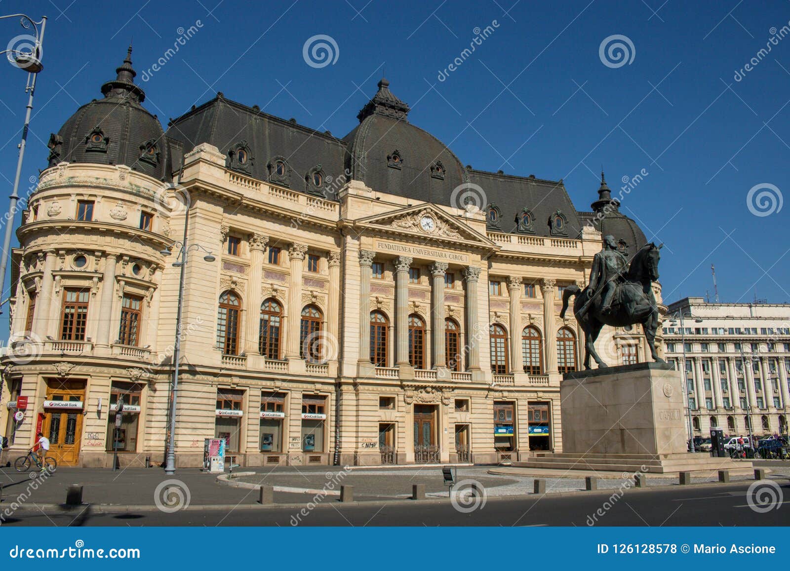 The Central University Library of Bucharest Editorial Stock Photo ...