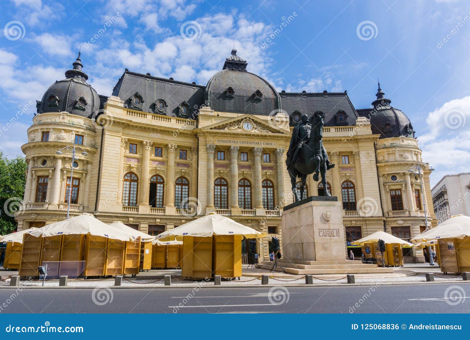 Central University Library, Bucharest Editorial Photo - Image of blue ...