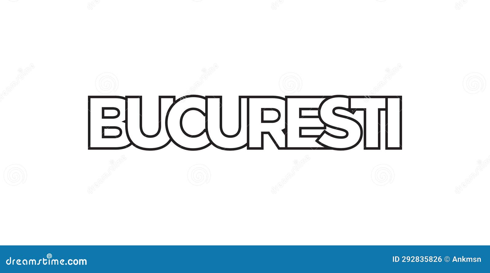 Bucharest in the Romania Emblem. the Design Features a Geometric Style ...