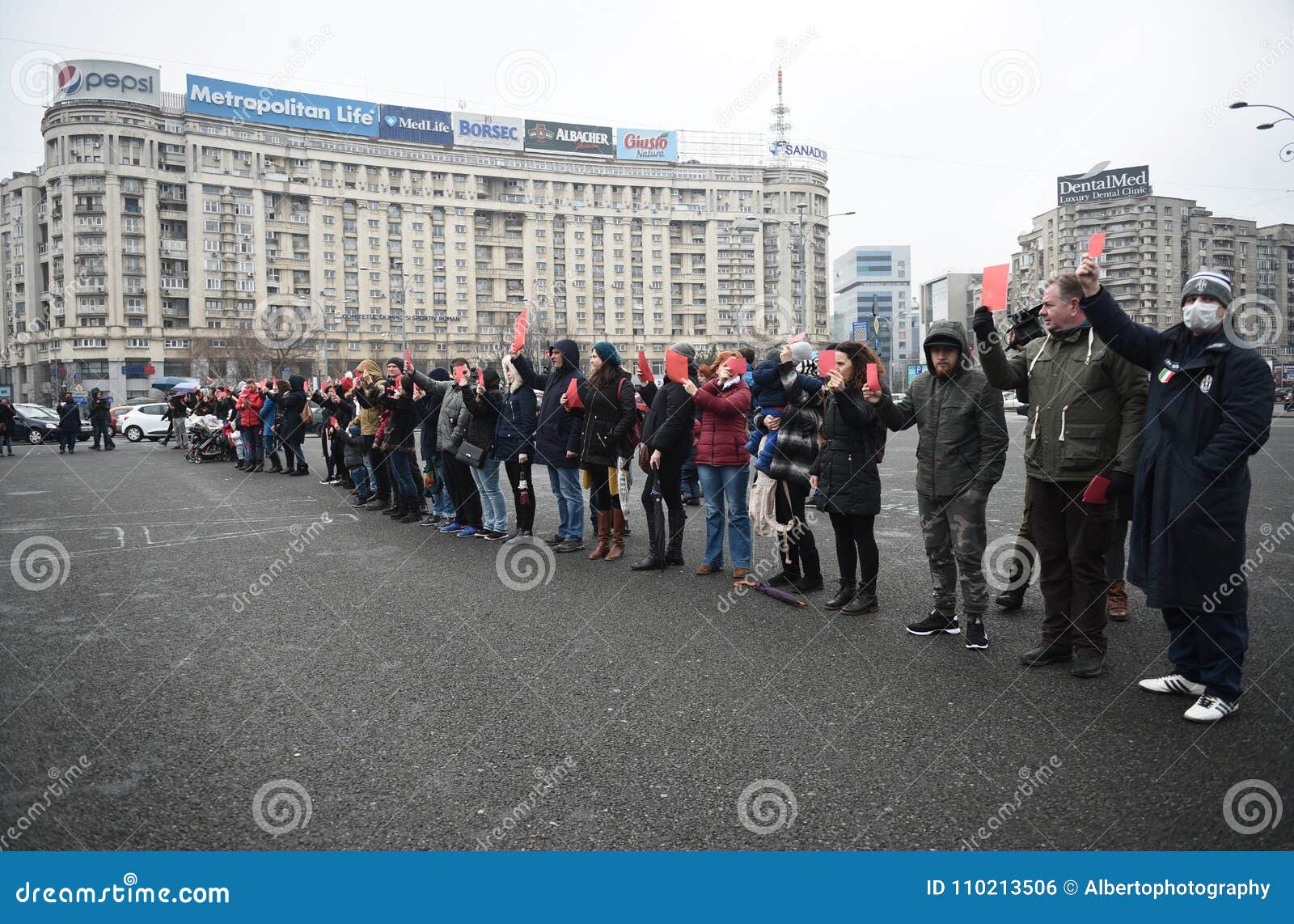 Mothers Protest in Bucharest Against Government Editorial Photo - Image ...