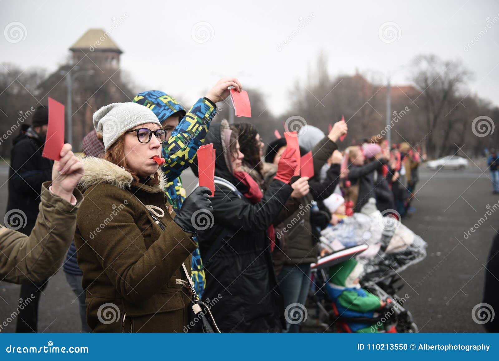 Mothers Protest in Bucharest Against Government Editorial Image - Image ...