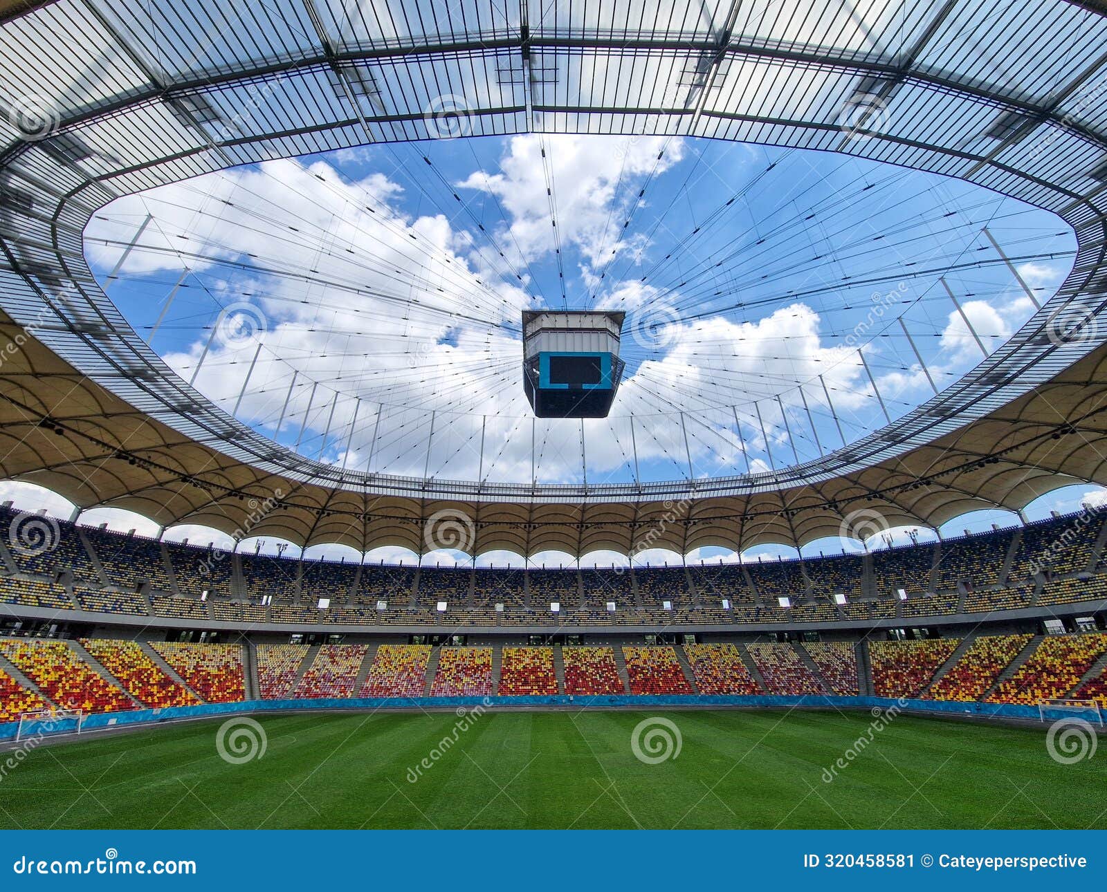 Bucharest, Romania - May 23, 2024: Empty National Arena Stadium in ...