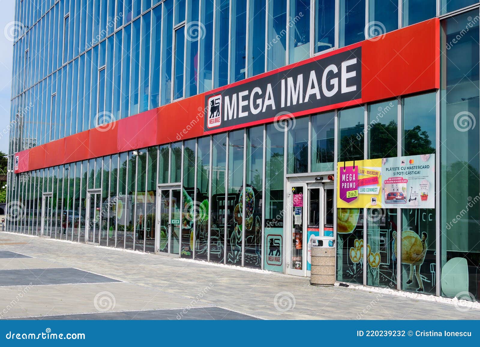Bucharest, Romania - 15 May 2021: Entry Sign with Logo for Mega Image ...