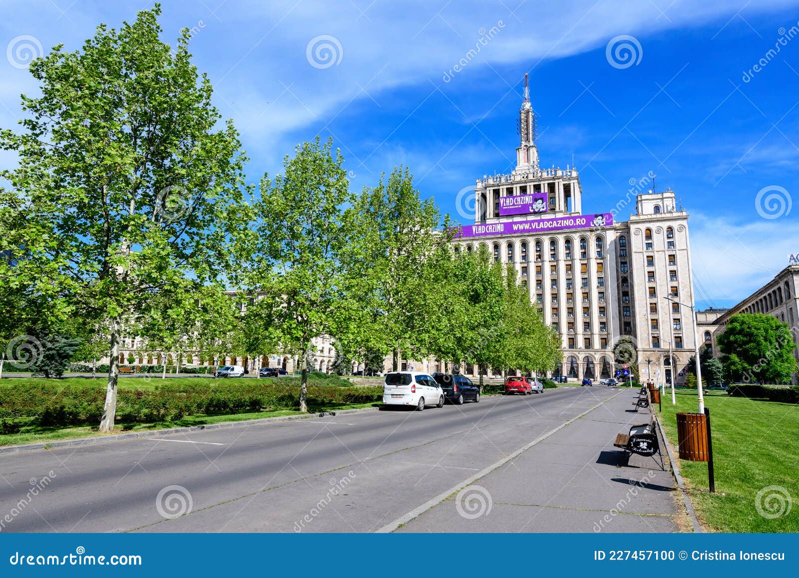 Bucharest, Romania - 15 May 2021: the Main Building of the House of the ...