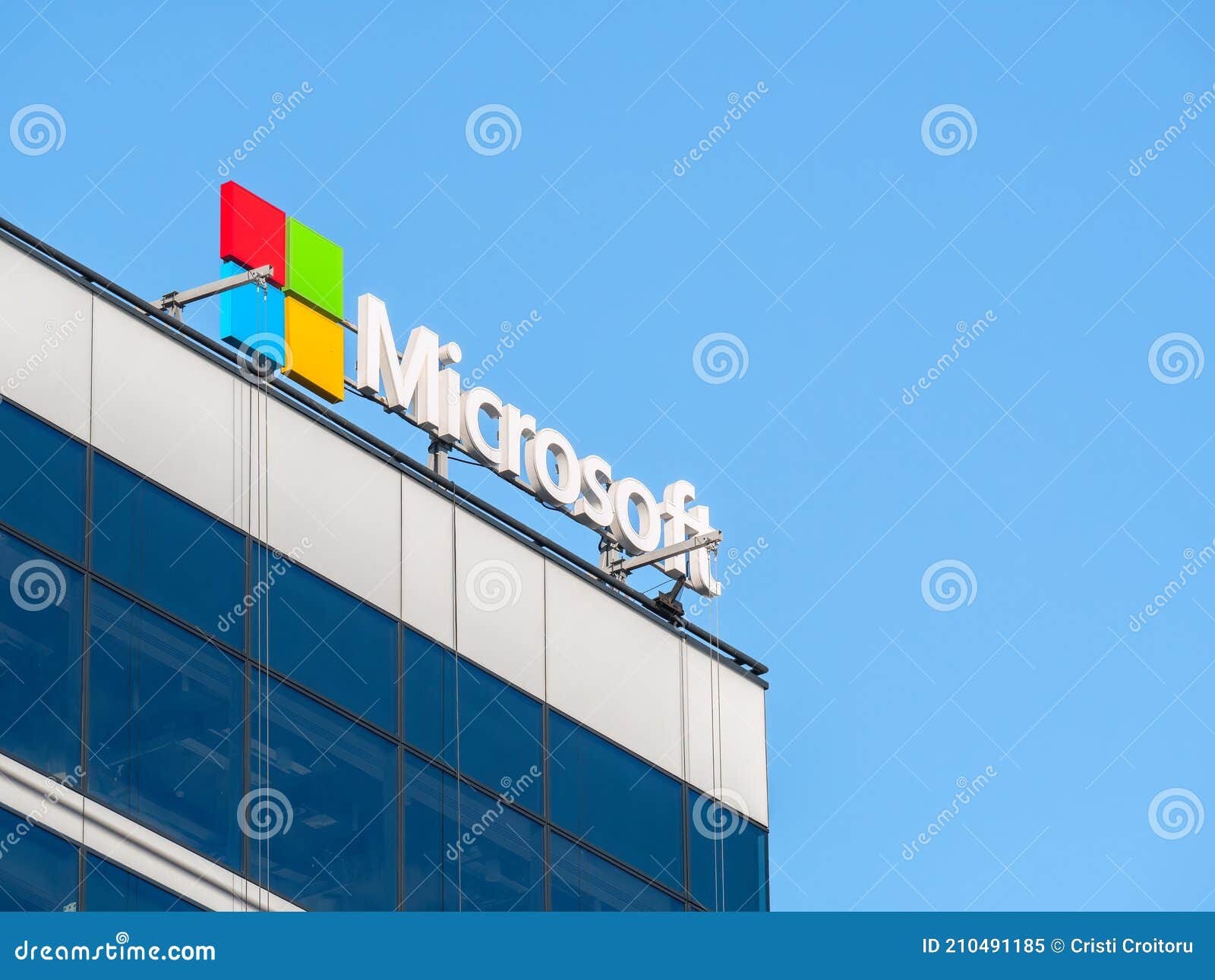 New Microsoft Campus Office Building in Bucharest Editorial Image ...