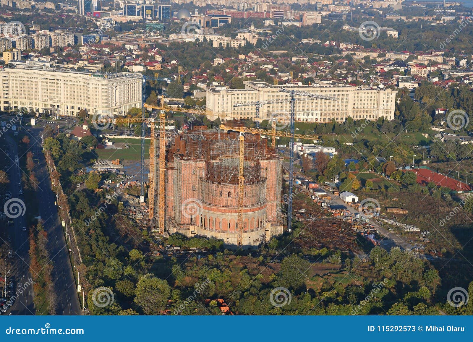 Bucharest, Romania, October 9, 2016: the Building of the Largest ...