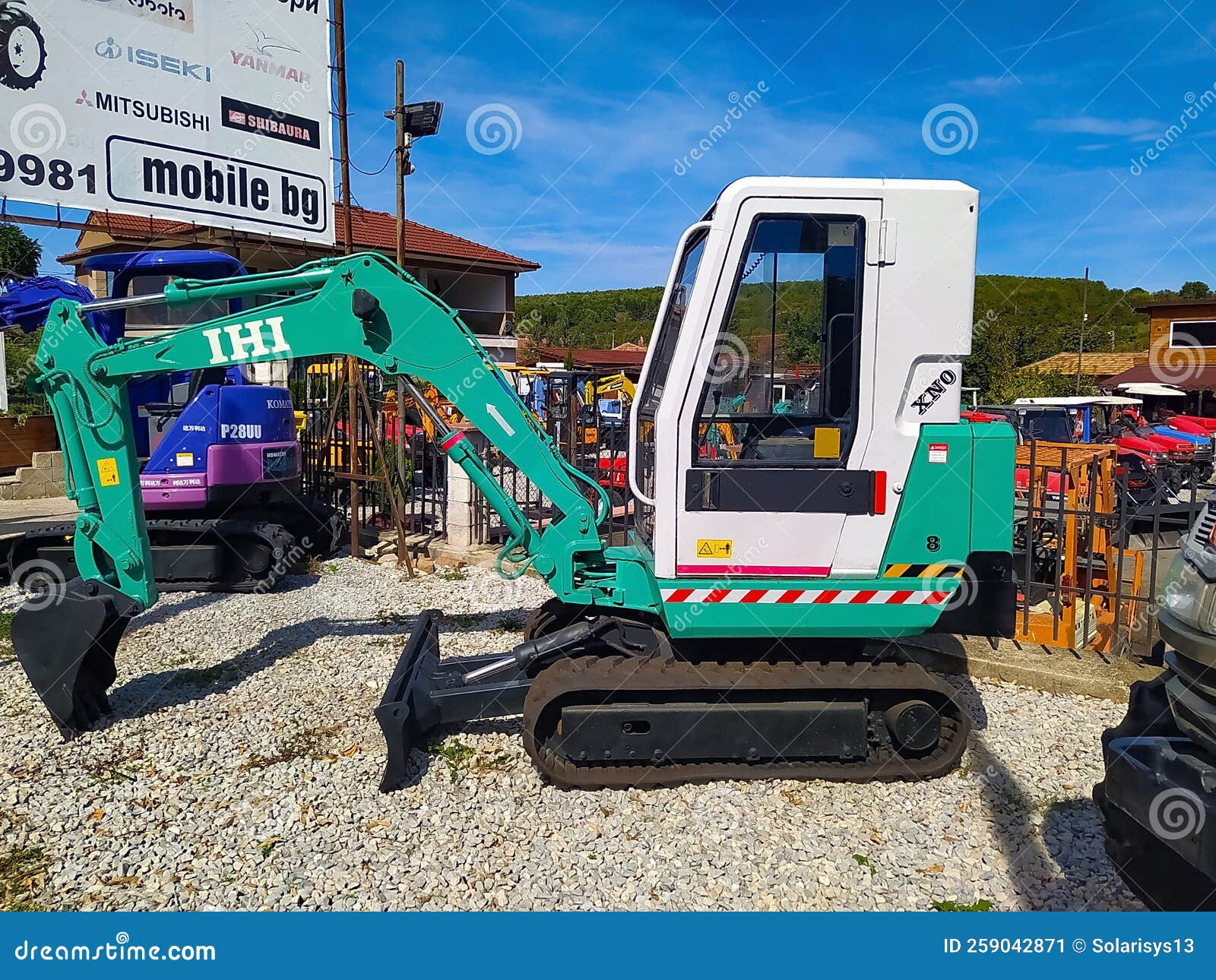 Bucharest, Romania - September 12, 2022: Crawler Mini Excavator IHI XNO ...