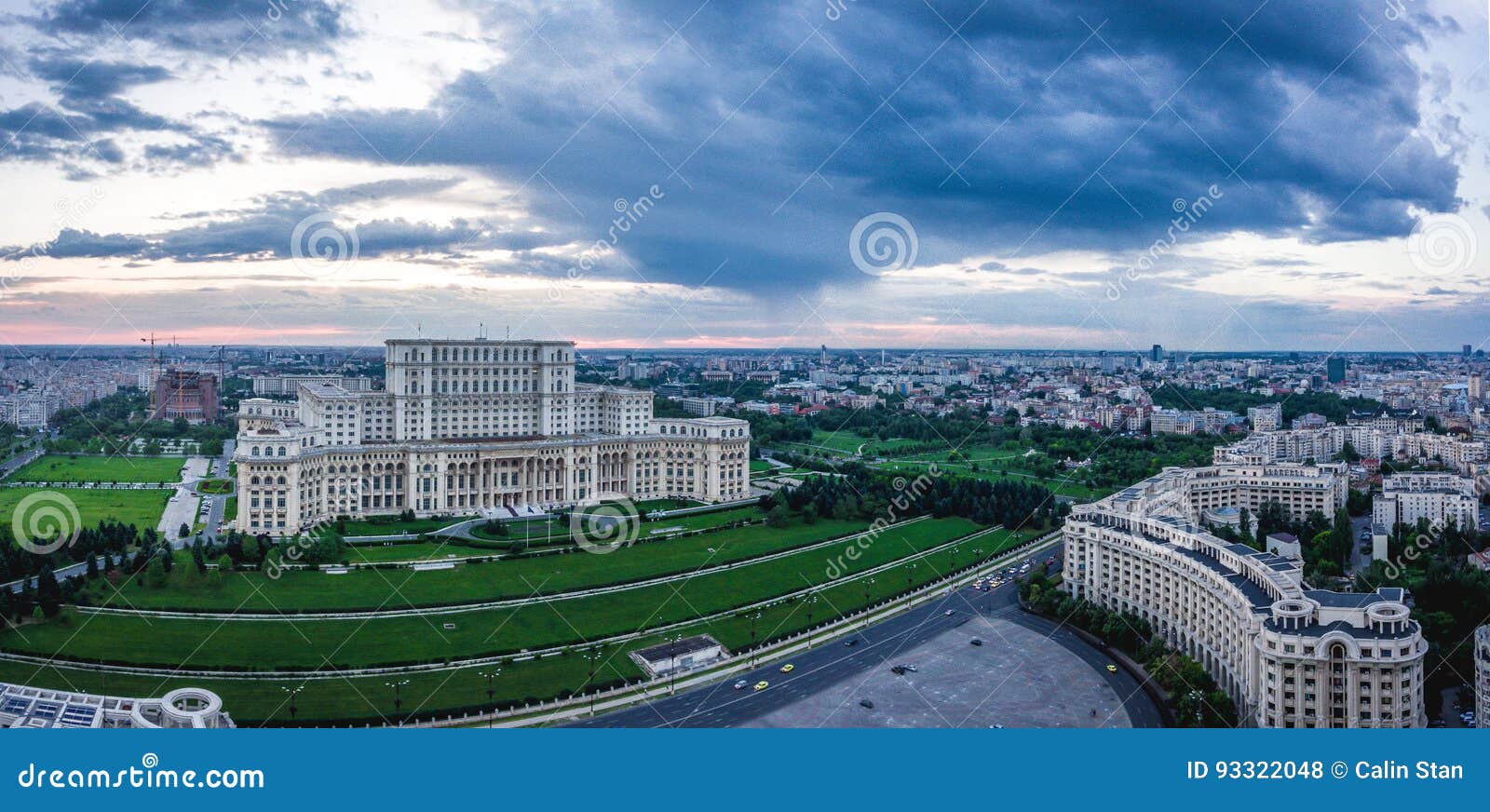 Bucharest skyline panorama stock photo. Image of capital - 93322048