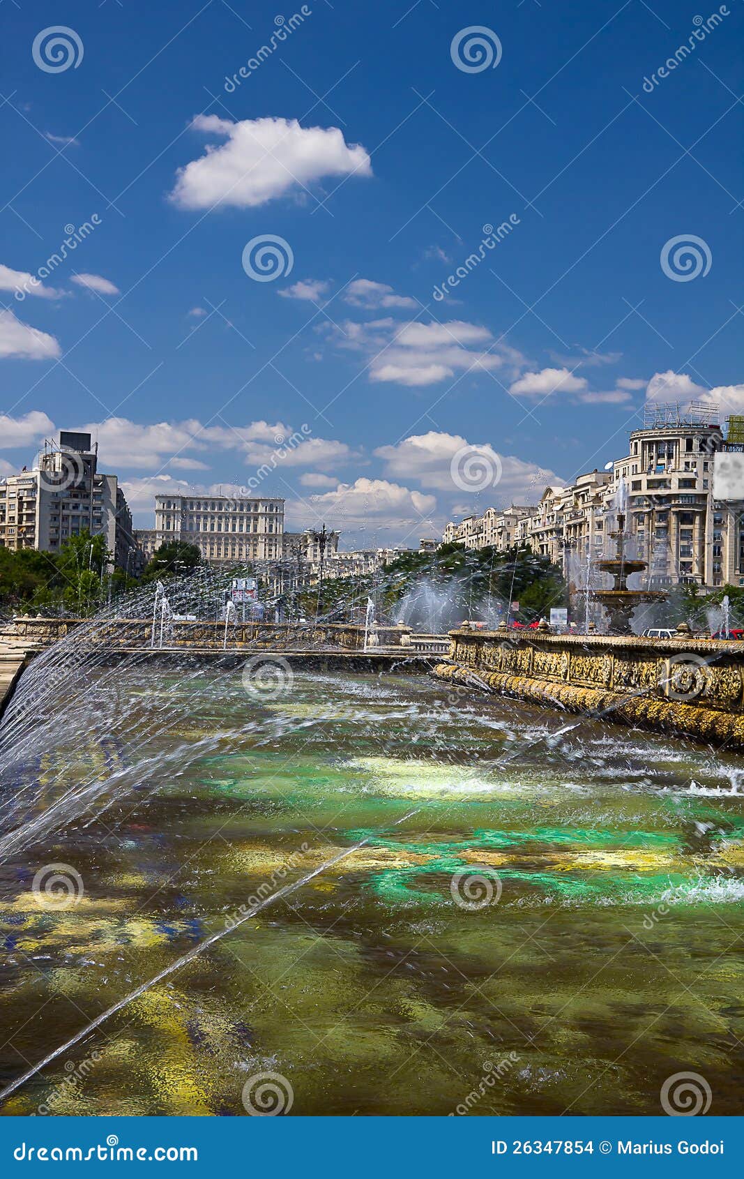 Bucharest town center stock photo. Image of buildings - 26347854