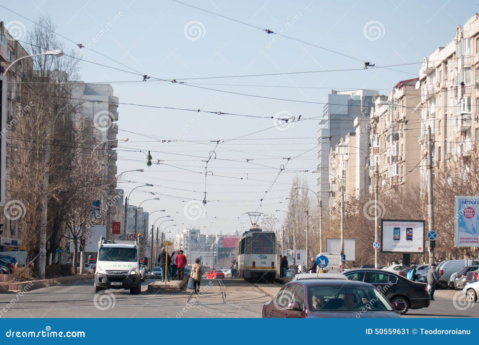 Bucharest Traffic at Mid Day Editorial Photo - Image of motor, parking ...