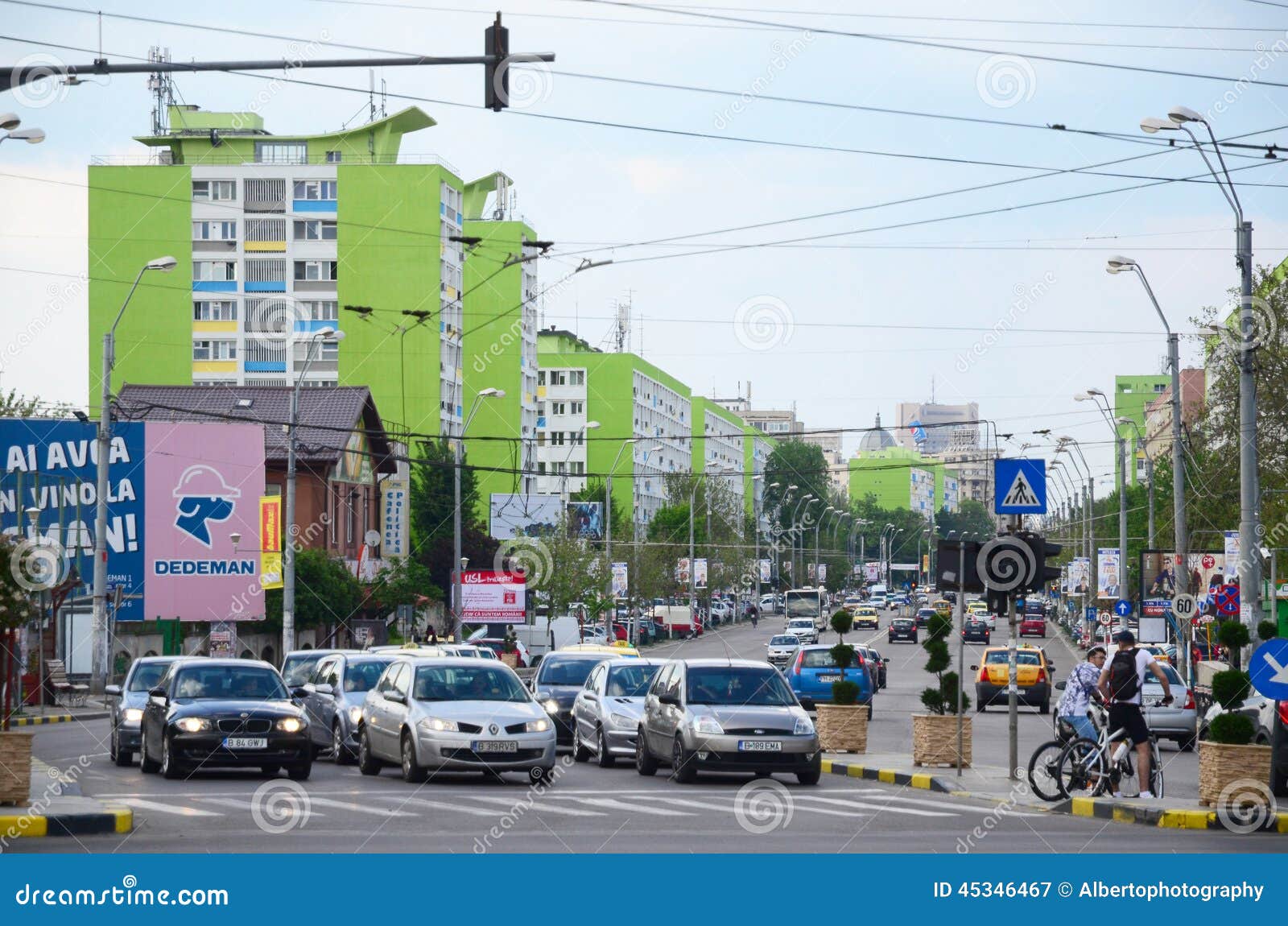 Bucharest - Traffic editorial photography. Image of high - 45346467