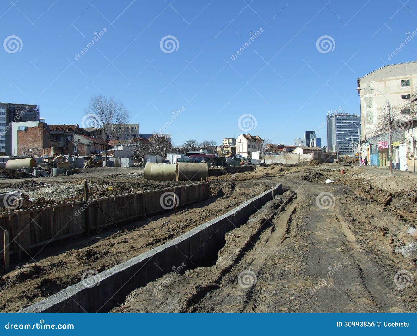 Bucharest Under Construction Editorial Photo - Image of build ...