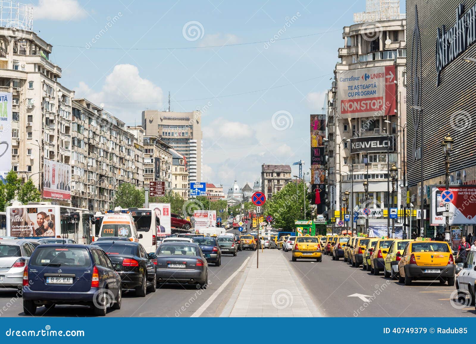 Bucharest Unirii Square editorial stock image. Image of architectural ...