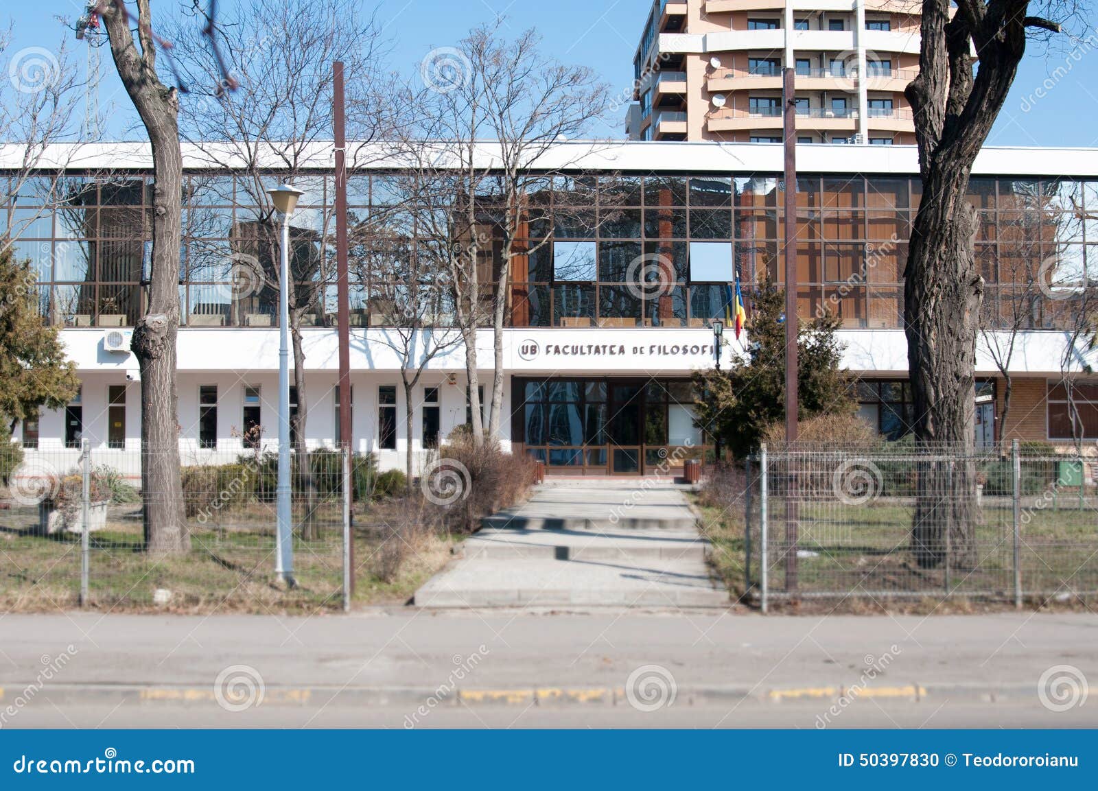 Bucharest University Philosophy College Editorial Image - Image of ...