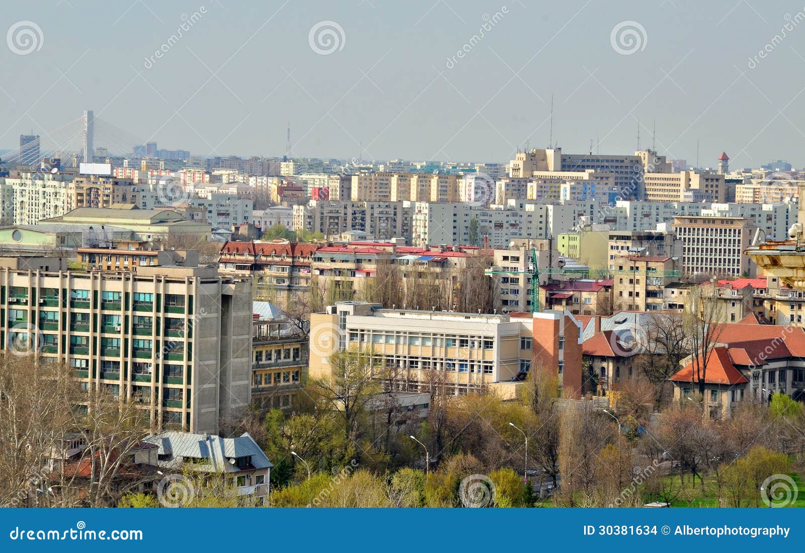 Bucharest view editorial stock image. Image of look, bucharest - 30381634
