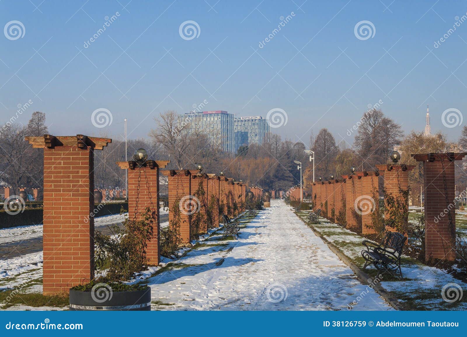 Bucharest in winter editorial stock image. Image of architecture - 38126759
