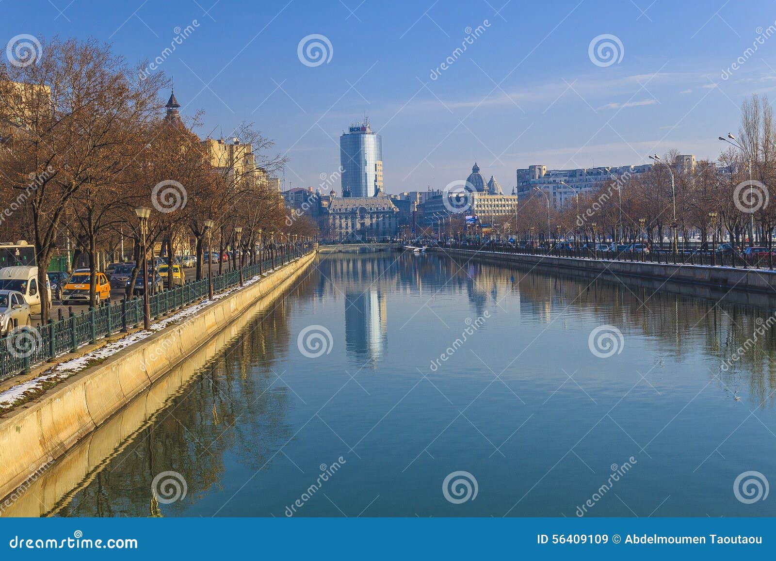 Bucharest in winter editorial stock image. Image of blue - 56409109