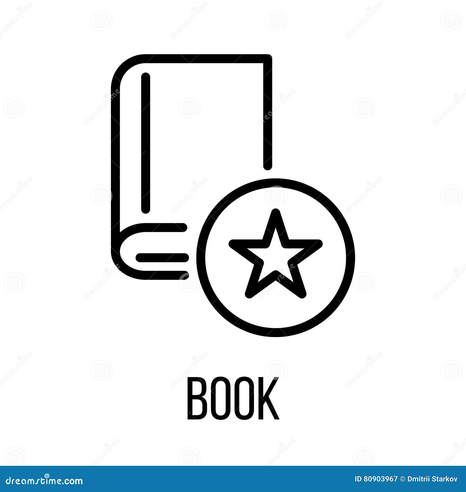 Buchen Sie Ikone Oder Logo in Der Modernen Linie Art Vektor Abbildung ...