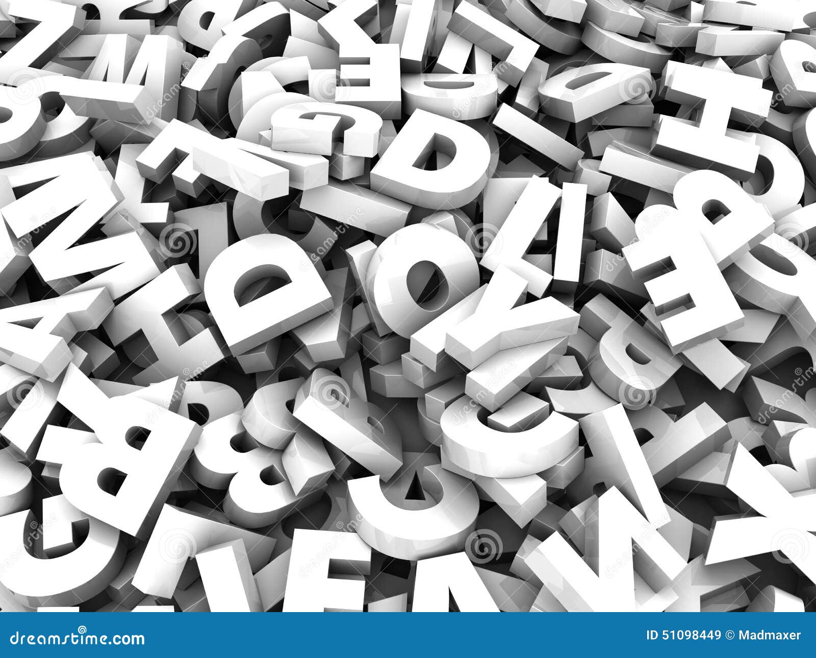 Buchstabe-Haufen stock abbildung. Illustration von haufen - 51098449