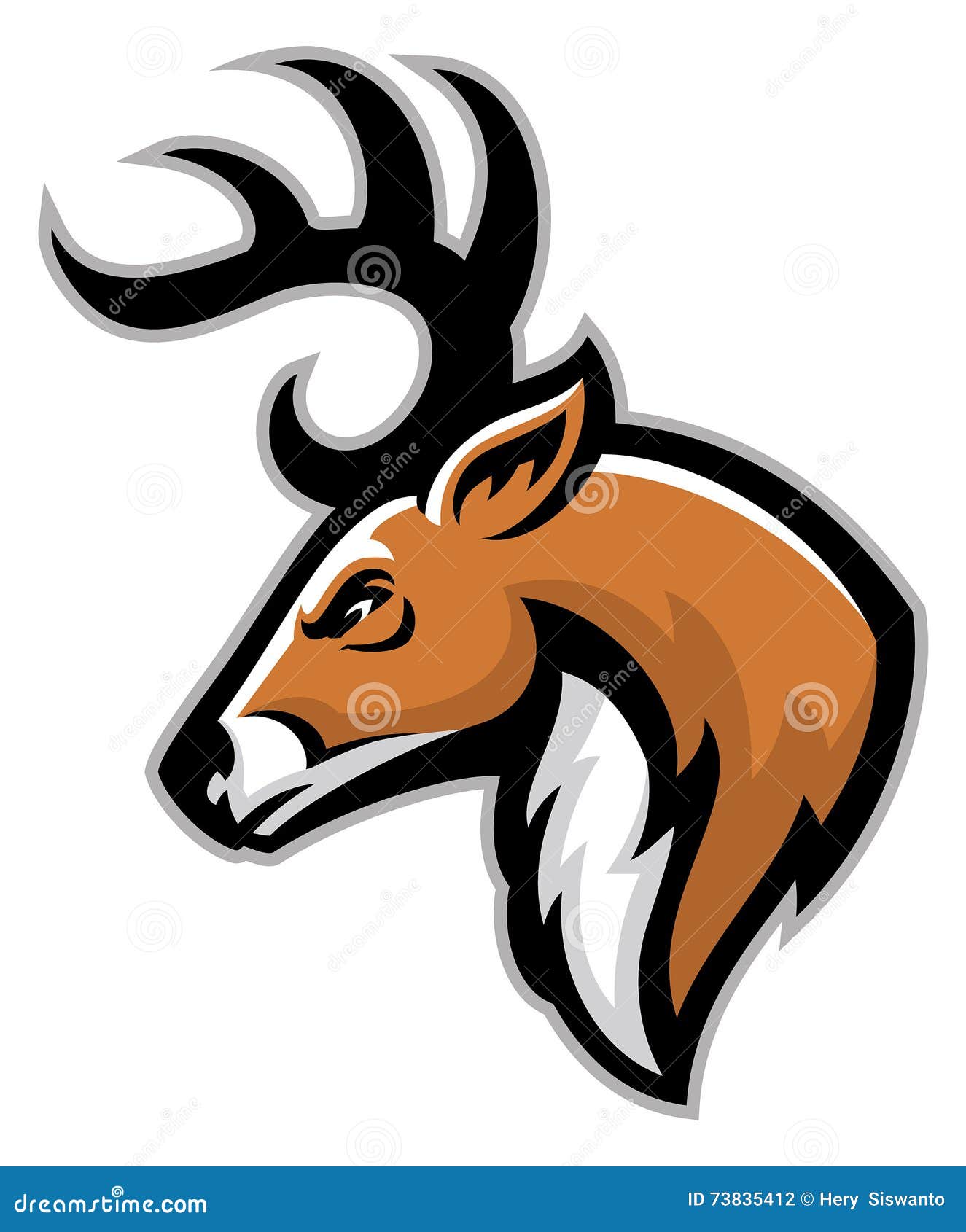 Buck Head Vector | CartoonDealer.com #62563992