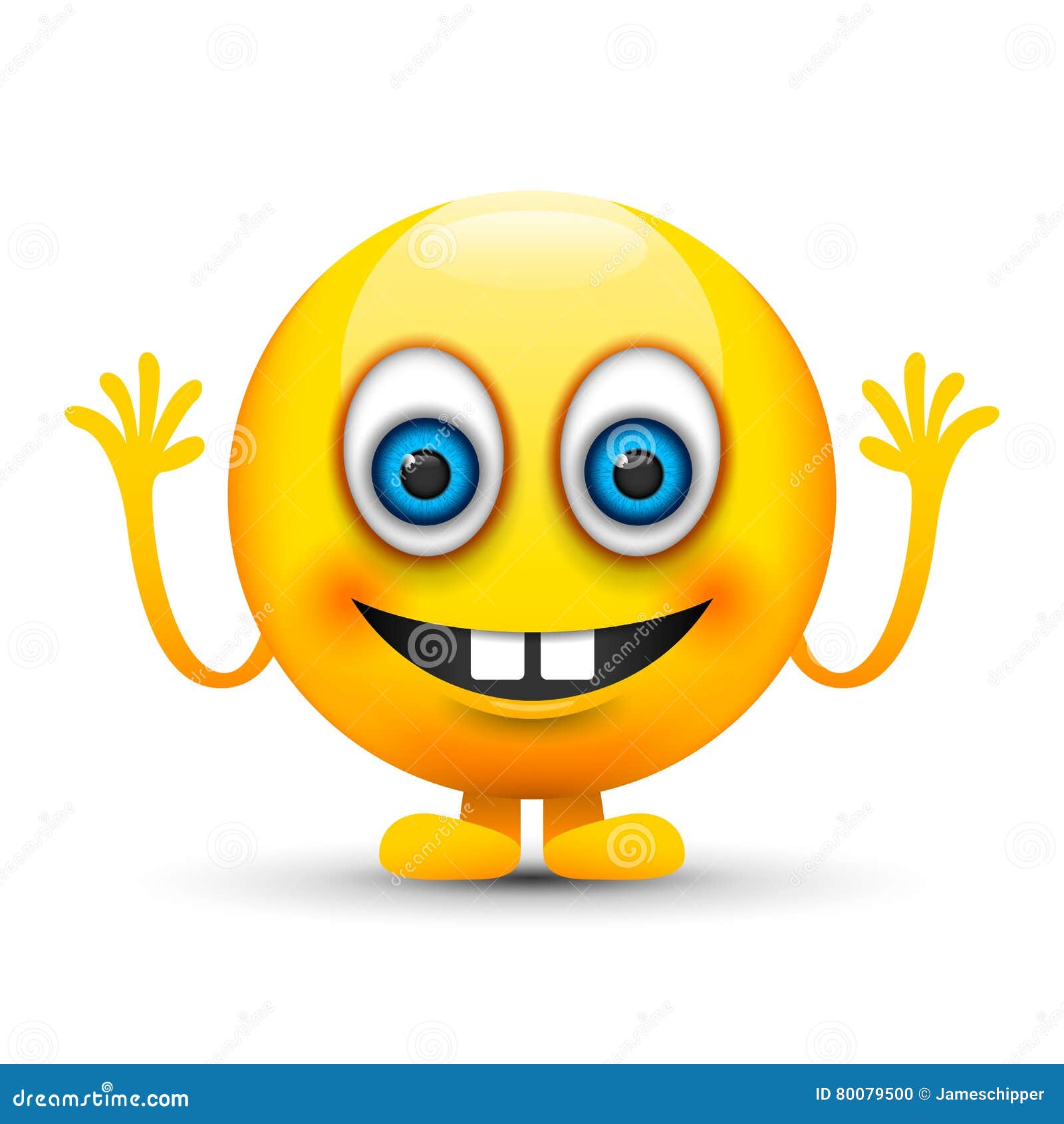 Buck teeth emoji stock vector. Illustration of facial - 80079500