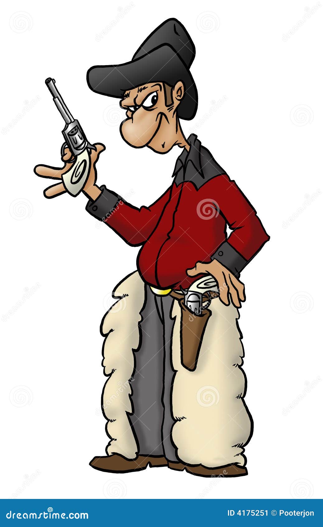 Buckaroo stock illustration. Illustration of western, cartoon - 4175251