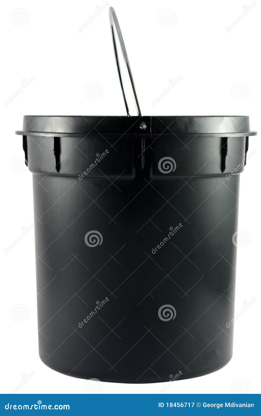 Bucket stock image. Image of empty, container, handle - 18456717