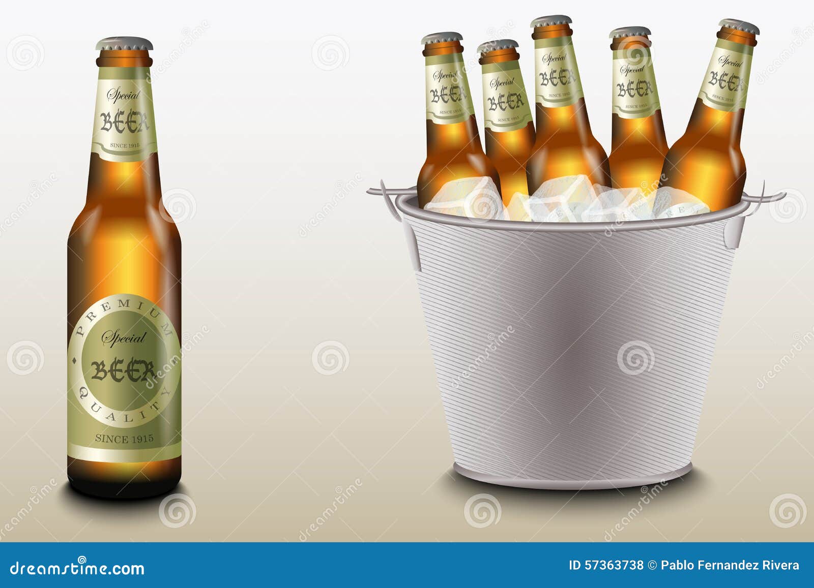 Bucket of Beer stock illustration. Illustration of isolated - 57363738