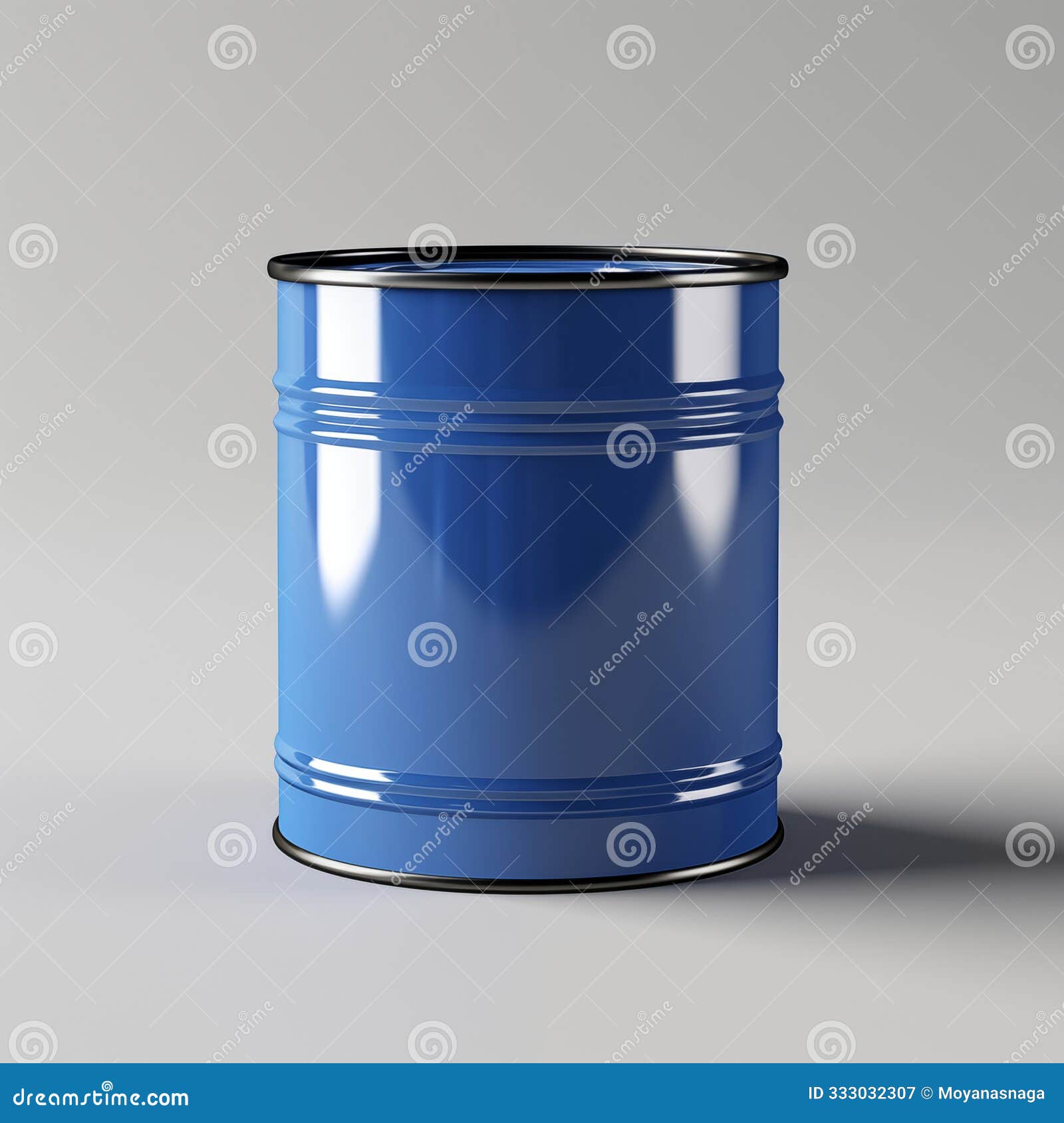 A Bucket of Blue Paint Stands on a Light Background Stock Illustration ...