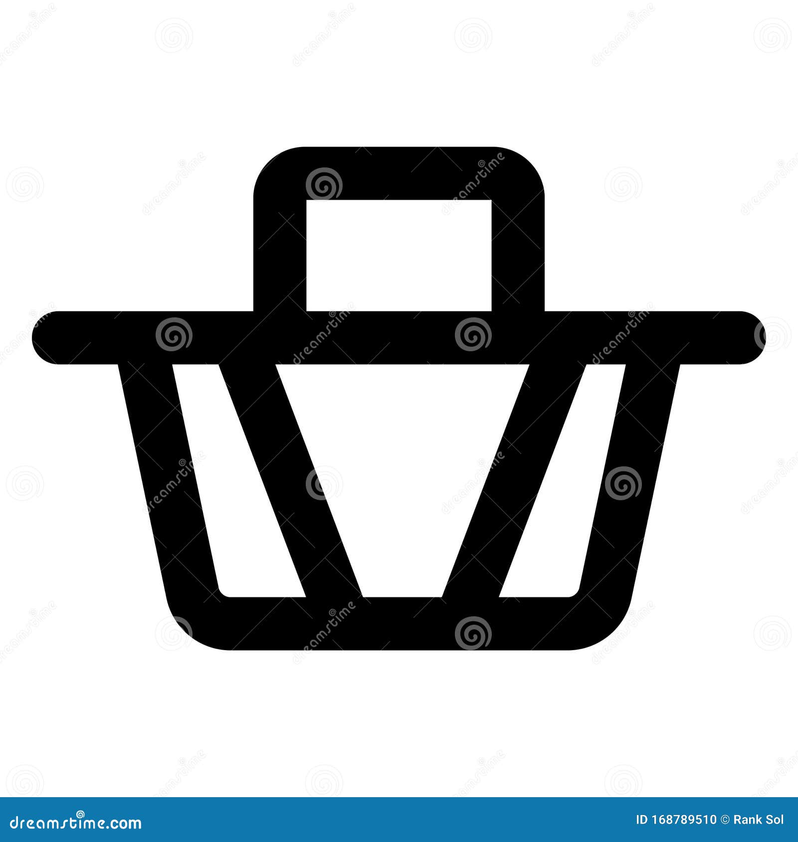 Bucket, Cart Bold Vector Icon Which Can Be Easily Edited or Modified ...