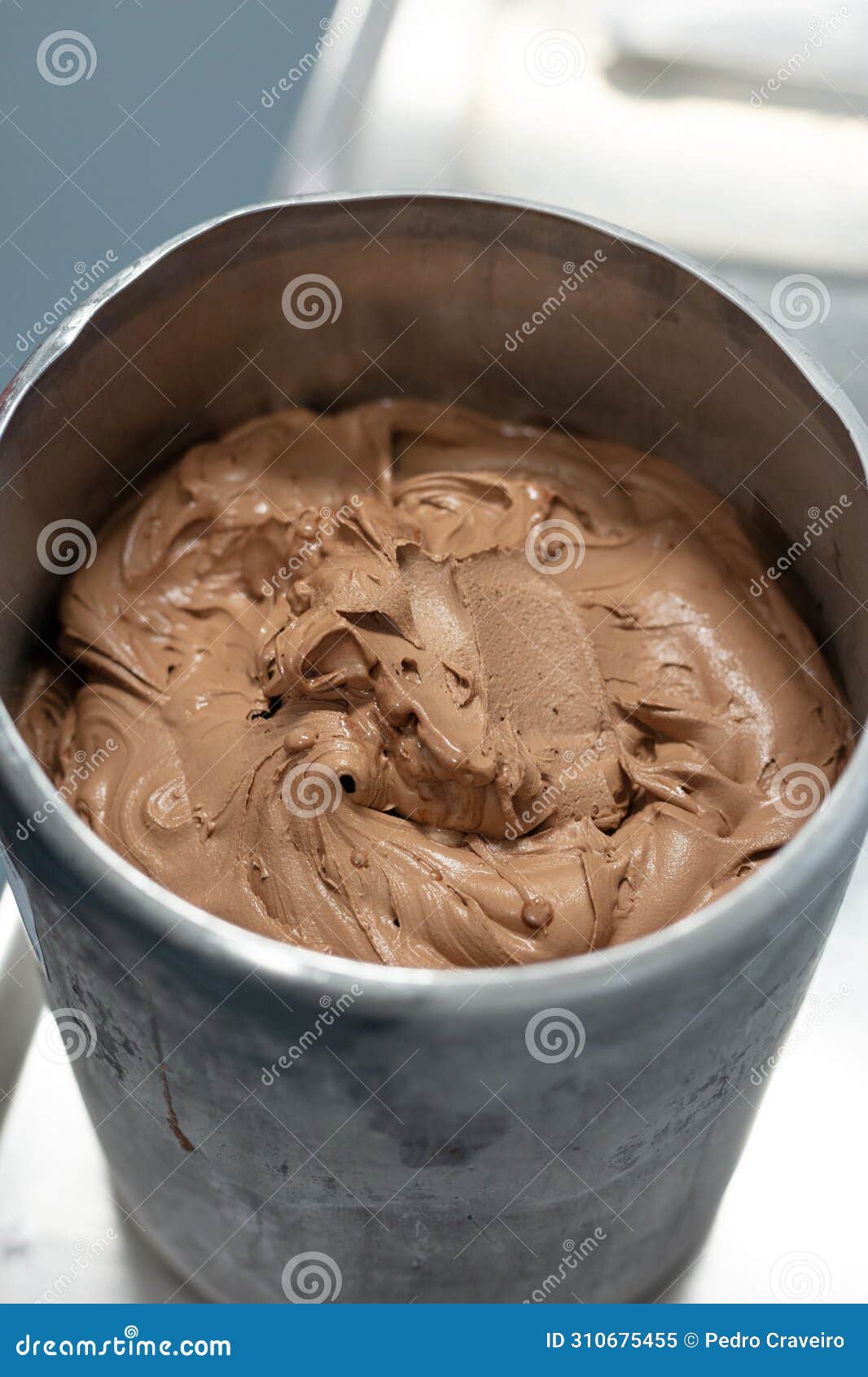 Bucket of Chocolate Ice Cream Stock Image - Image of fresh, tasty ...