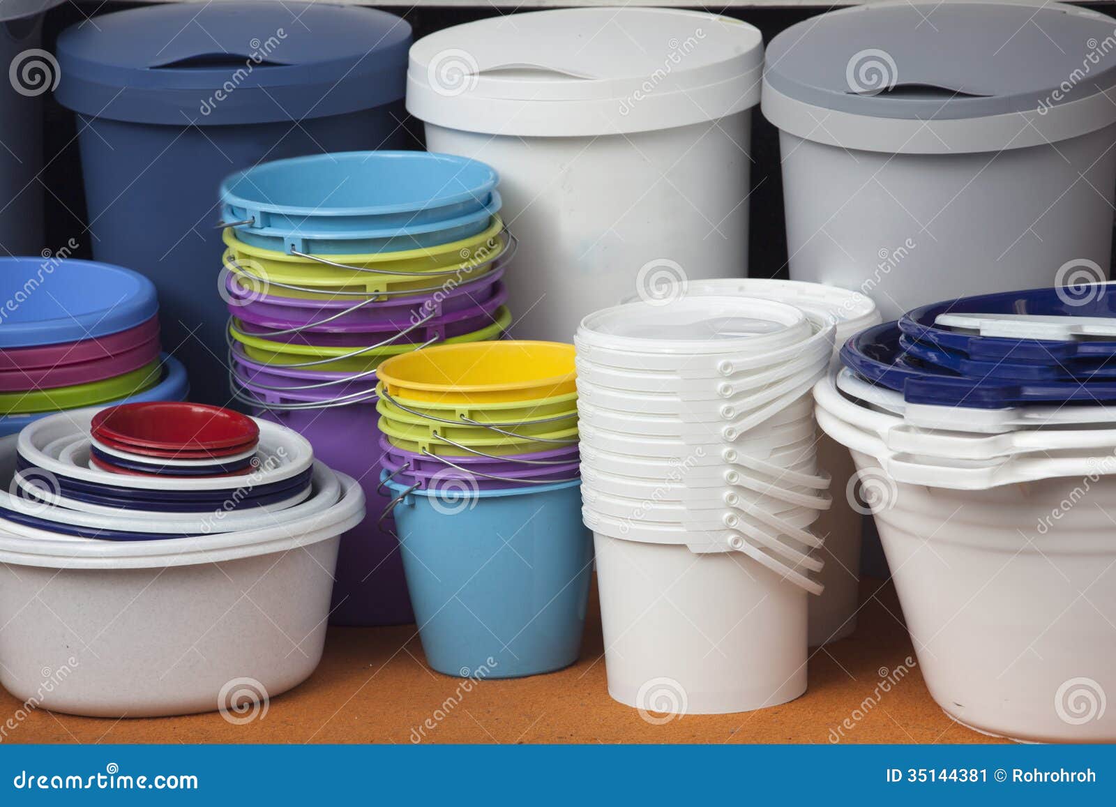 Bucket container stock image. Image of household, vibrant - 35144381