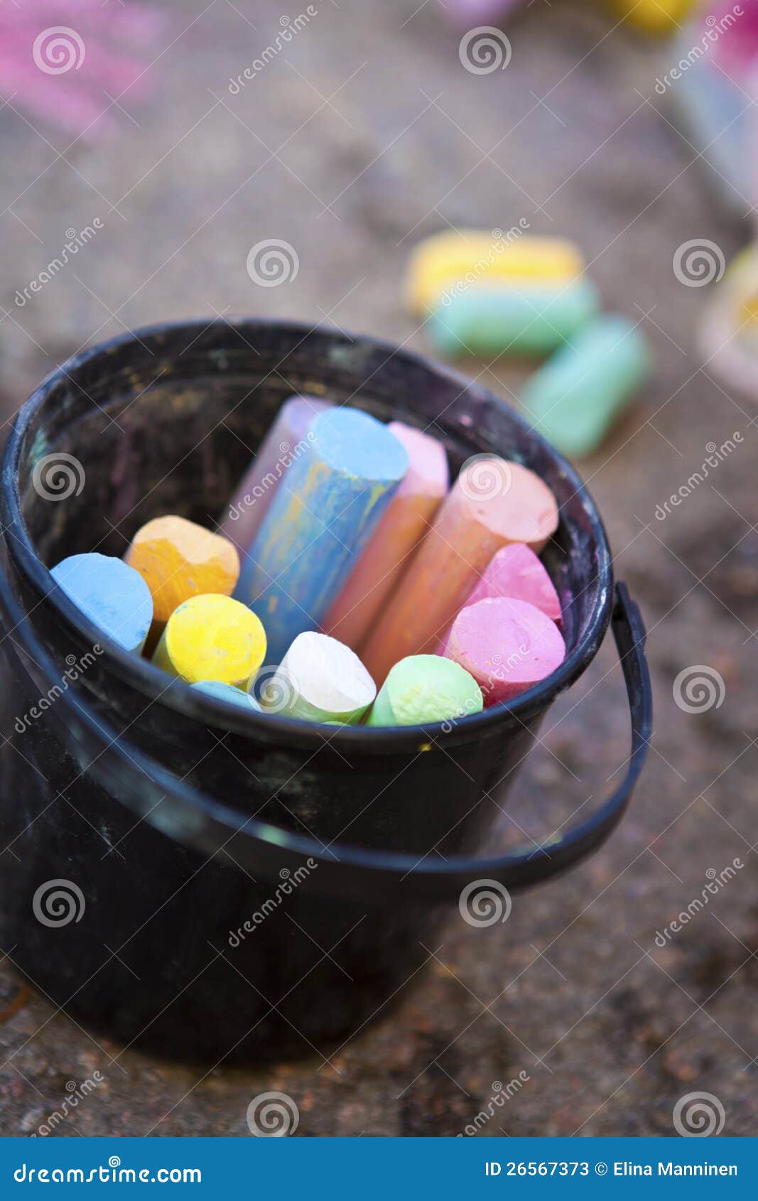 Bucket of crayons stock image. Image of creativity, creative - 26567373