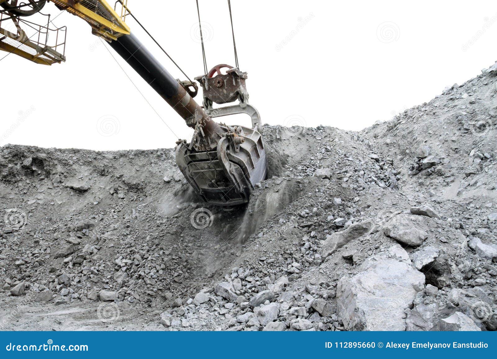 Volume of Excavator Bucket 10 M3 Stock Photo - Image of energy, giant ...