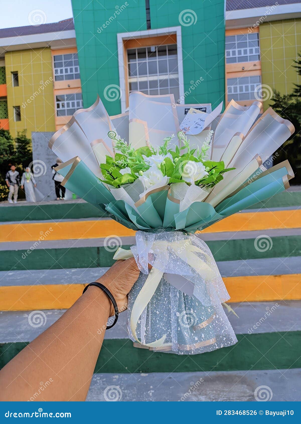 Bucket Flower in Campus stock photo. Image of flower - 283468526